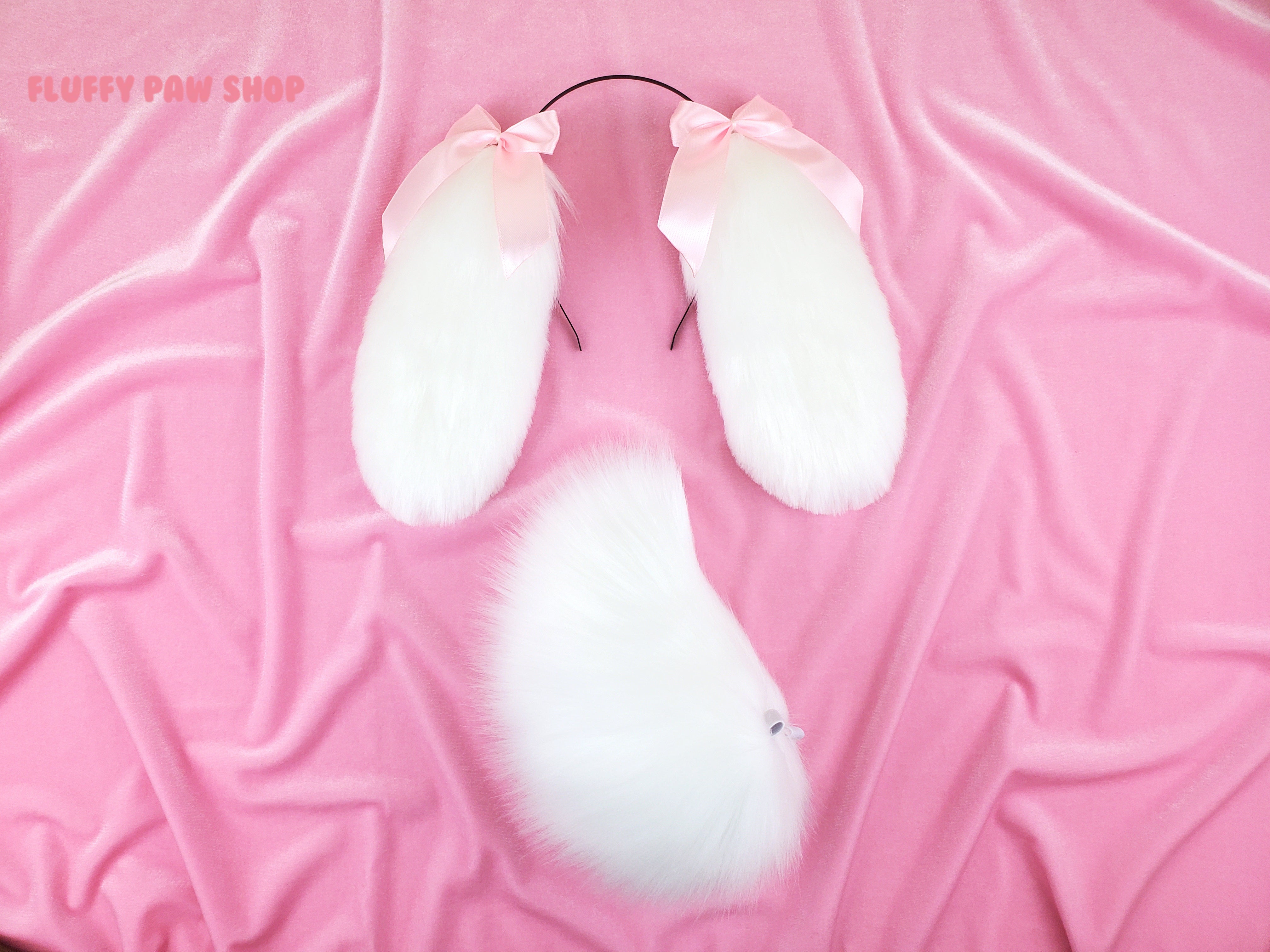 Floppy Bunny Ears & Tail Set – Fluffy Paw Shop